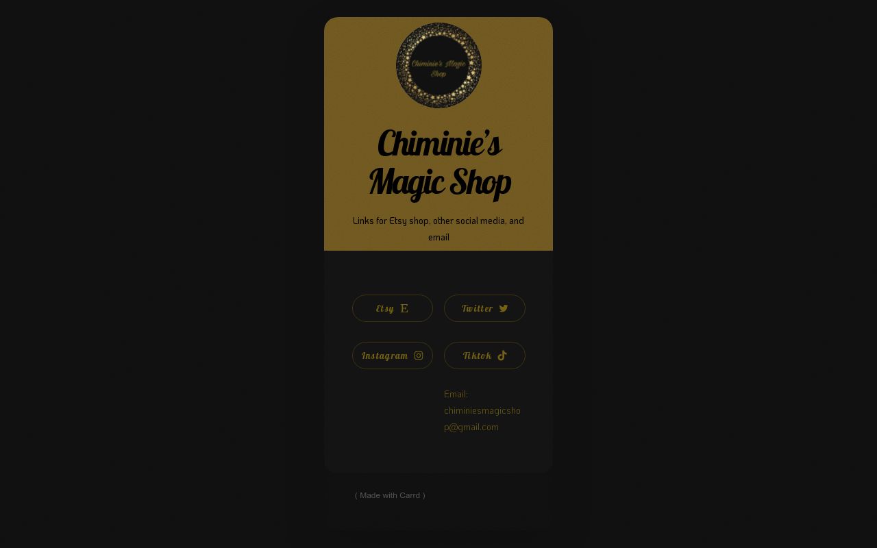 Chiminie’s Magic Shop